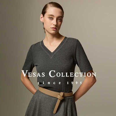 VesasK0547灰色基础款百搭上衣
