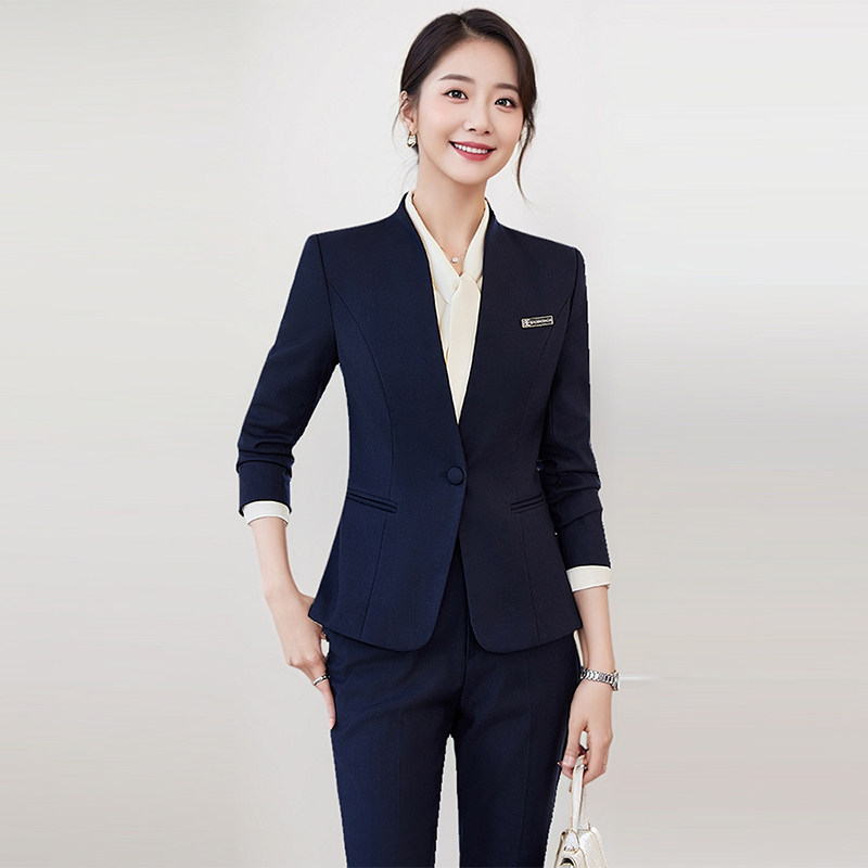 职业装套装女冬季酒店珠宝店工作服物业管理地产经理销售员工装