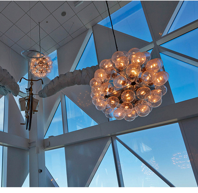 意大利客餐厅现代不锈钢蒲公英