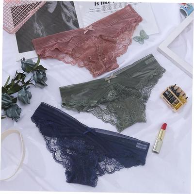 Underwear For women womens Panties knickers Breathable Lace