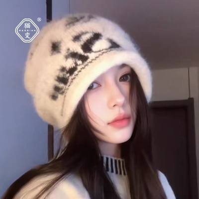 韩系大头围堆堆帽子女冬2025新款