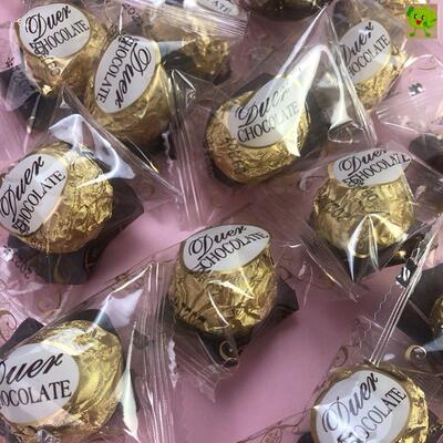 杜尔金沙巧克力婚庆散装零食喜糖送礼金球圆球果仁夹心