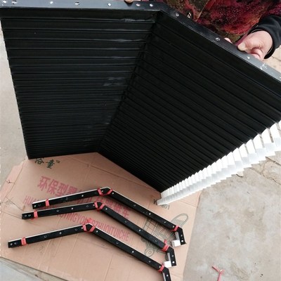 温州机床设备风琴防护罩 柔性伸缩防尘罩一字型防护平帘防尘罩