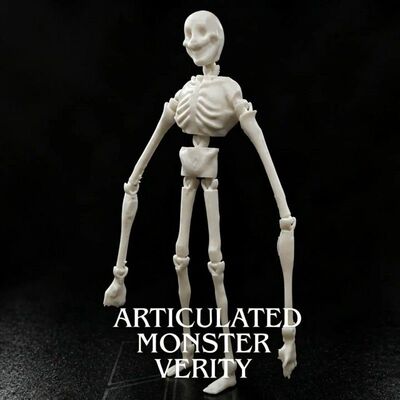 变异verity骷髅人我的世界游戏周边恐怖模组Playmate关节可动手办