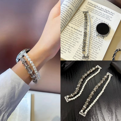 DZ华为天然石珍珠表带简约百搭