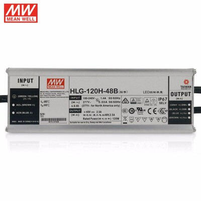 MEAN WELL HLG-120H-48B 48V Dimng Power Supply 110V/220V AC t