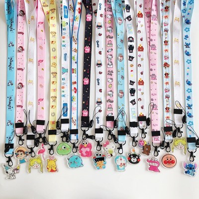 Cute Cartoon keychain Strap Neck straps Lanyards for keys ID