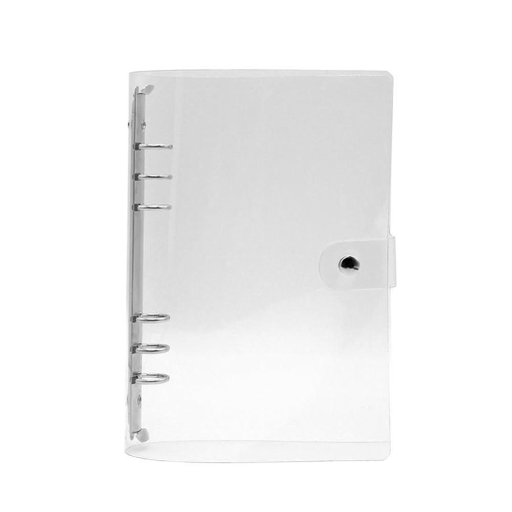 *1pc Transparent Color Plastic File Folder A5/A6/A7 Ring Le_虎窝淘
