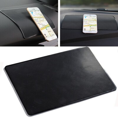 Car Pad Non Slip Sticky Anti Slide Dash Cell Phone Mount Hol