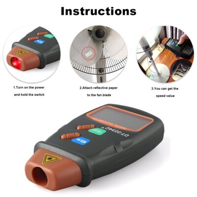 DT-2234C+ digital photo tachometer digital engine tachometer