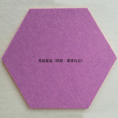 Hexagon cork felt photographs setting wall board