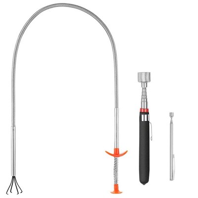 3 Pack Pick-Up Tool Set Magnetic Pick Up Tools Retrieving Te