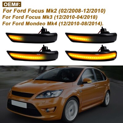 2X Dynamic Turn Signal Light LED Side Wing Blinker Light for