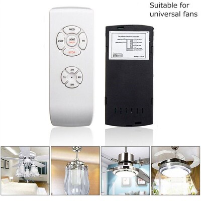 Universal Ceiling Fan Lamp Remote Control Kit 110-240V Timin
