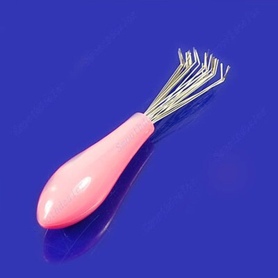 Pratical Pink Handle Hair Durable Comb Cleaner Brush Cleani