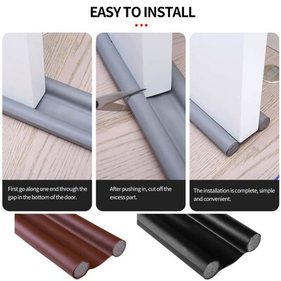 2Pcs/Set  Under Door Stopper Home Dorm Bedroom Sound Proof N