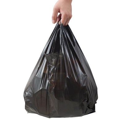 500Gram/Pack Thickened Black Vest Plastic Bag Takeaway Shopp
