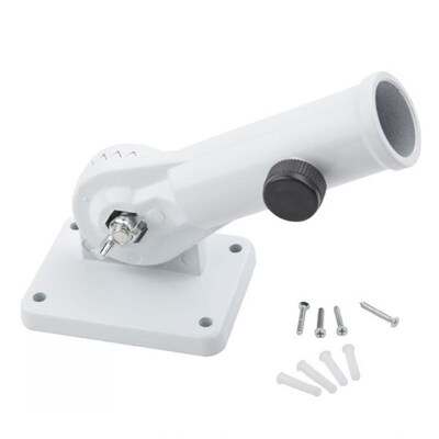 Metal Flag Pole Holder Wall Mounted Flagpole Base Advertisin