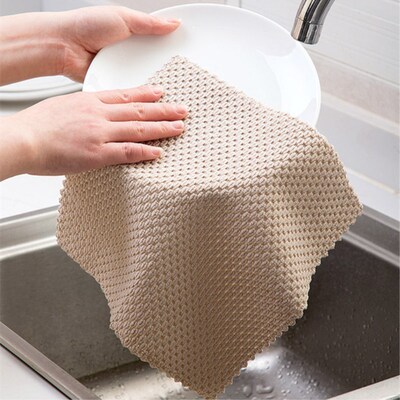 Kitchen Anti-grease Wipping Rags Efficient Super Absorbent M