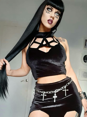 女士性感挂脖打底背心