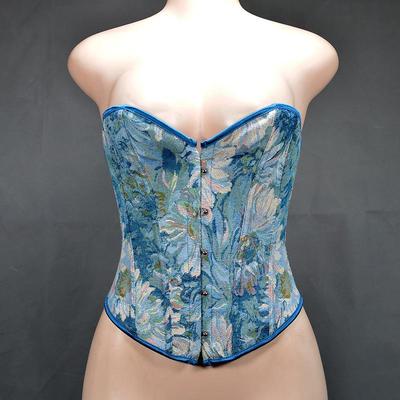 chrysanthemum pattern retro backless bodyshaper flower