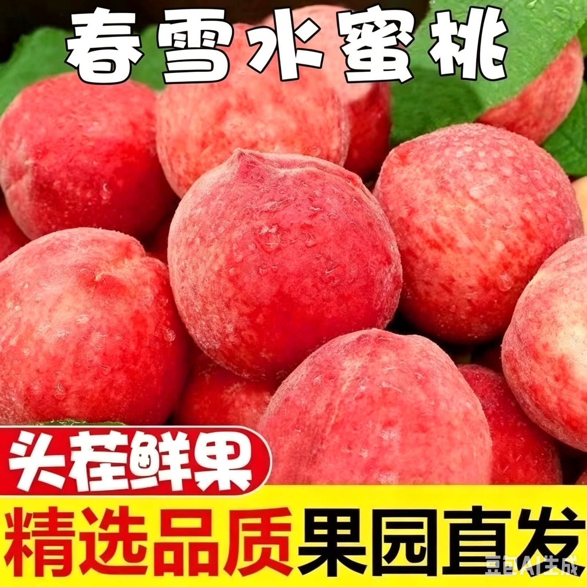 现货头茬现摘现发水蜜桃新鲜毛桃子多汁鲜果脆甜应季水果