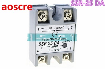 SSR-25DA DC 3-32V Metal Base Solid State Relay for Temperatu