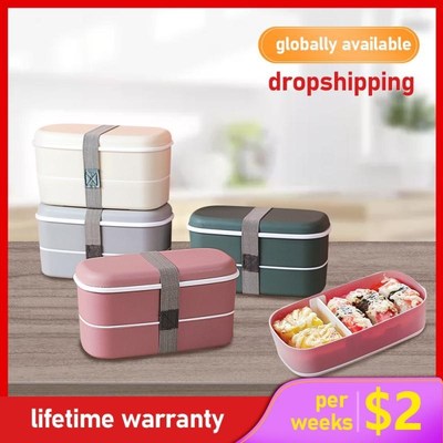 Refrigerator Fresh-keeping Box Double-layered Bento Box