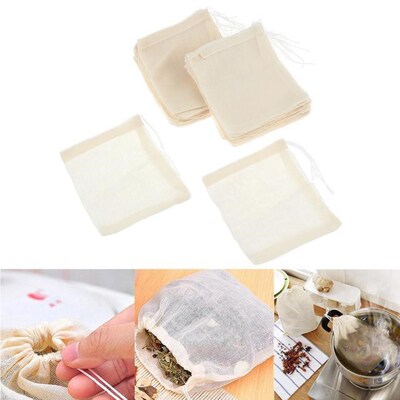 20/100 PCS Empty Tea Bags With the String Teaware Filter is