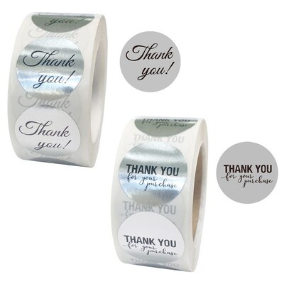 Round Thank You Stickers Scrapbooking Seal Packing Lables Mi