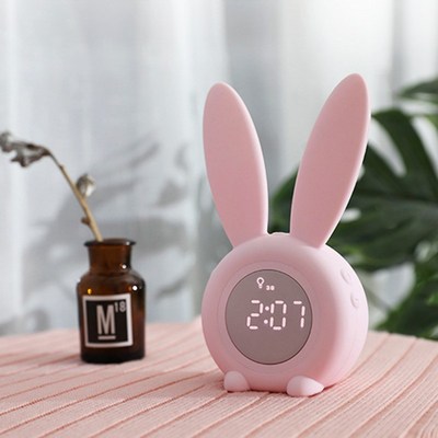 Moe Rabbit Night Light Stopwatch Silicone Induction Sounding
