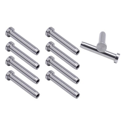 10Pcs Stainless Steel Stemball Swage Stud Dead Ends Threaded