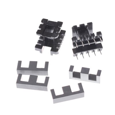 5Sets PC40 Ferrite Core Vertical 10 Ferrite Halves + 5 Bobbi