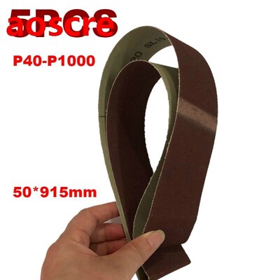 5Pcs 915mm*50mm Oxide Sanding Belts 40-1000 Grits Sandpaper