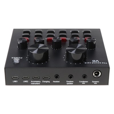 V8 Live Sound Card Voice Changer Multiple Funny Sound Effect