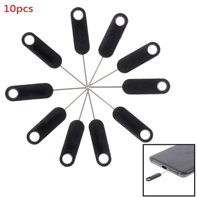 10Pcs Universal SIM Card Tray Pin Ejecting Removal Needle Op