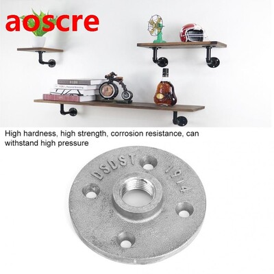 10pcs DN15 1/2in 4-Holes Flange Base Floor Flange Aluminum A