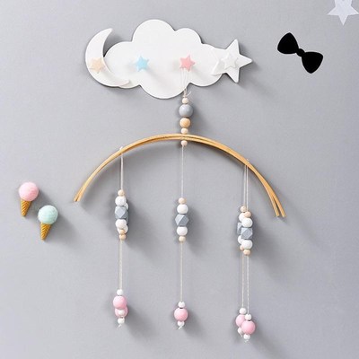 Self Adhesive Hooks Plastic Clothes Hanger Cute Wall Mounted