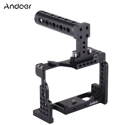 Andoer Camera Cage+Top Handle Kit Video Stabilizer Aluminum
