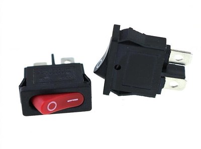 5pcs 10x22mm KCD1-110 RED super thin ship type switch On/Off
