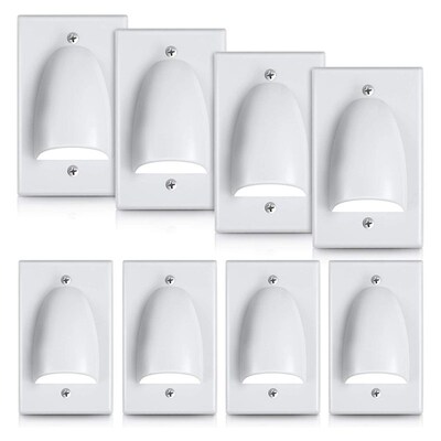 HOT SALE 8 Pcs Single Gang Bundled Cable Wall Plate