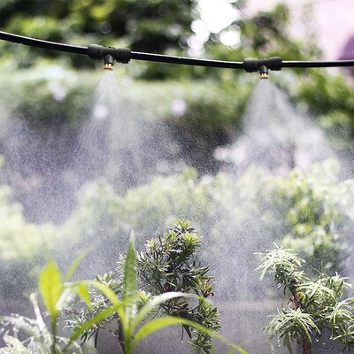 Outdoor Misting Cooling System for Garden Patio Waterring Ir
