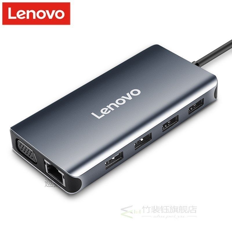 LX0808 USB C HUB to Multi USB 3.0 HDMI VGA RJ45 Adapter Dock_虎窝淘