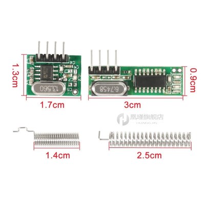 433 Mhz Superheterodyne RF Receiver and Transmitter Module 4