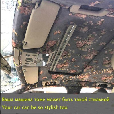 Car interior renovation color change suede modified ceiling