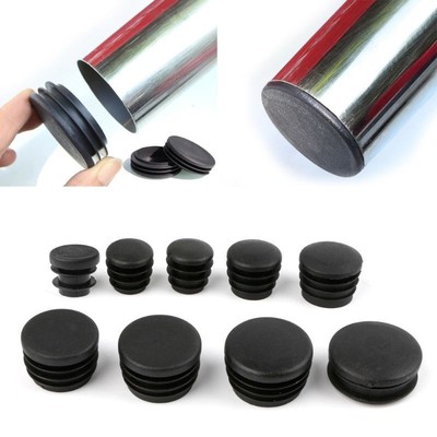10Pcs Black Plastic Furniture Leg Plug Blanking End Cap Bung