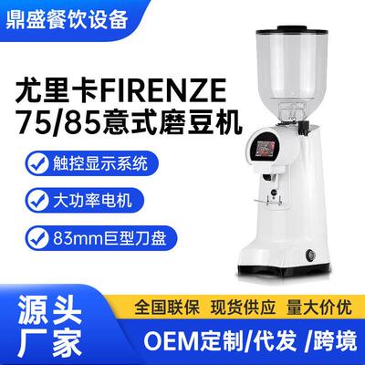EUREKA尤里卡Firenze75/85商用意式磨豆机咖啡定量研磨机85mm刀盘
