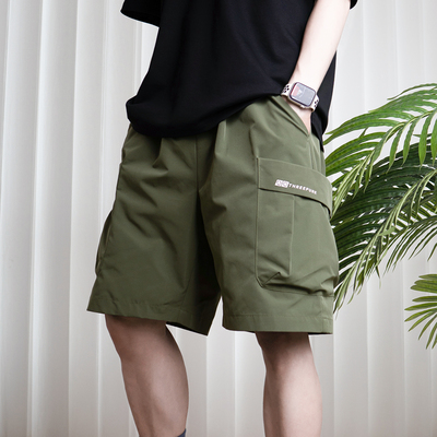 「三无公社」夏季工装男士短裤潮酷跑步休闲宽松机能风运动裤子
