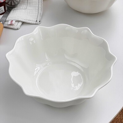 出口订单陶瓷花边大汤面碗