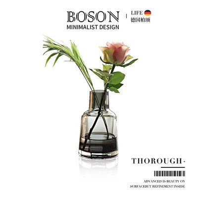 BOSON·Thorough·花瓶北欧ins简约玻璃创意客厅插花摆件 | 透彻